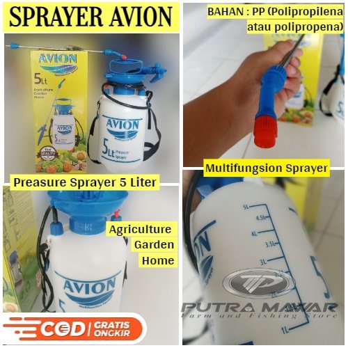 Jual Sprayer Pressure Avion / Alat Semprot Air Disinfektan 5 Liter ...