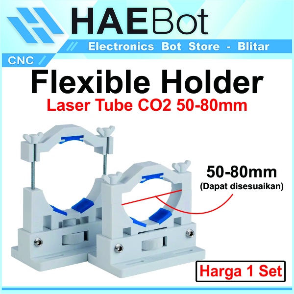 Jual [HAEBOT] Flexible Holder Bracket Dudukan Tabung Laser Co2 50mm ...