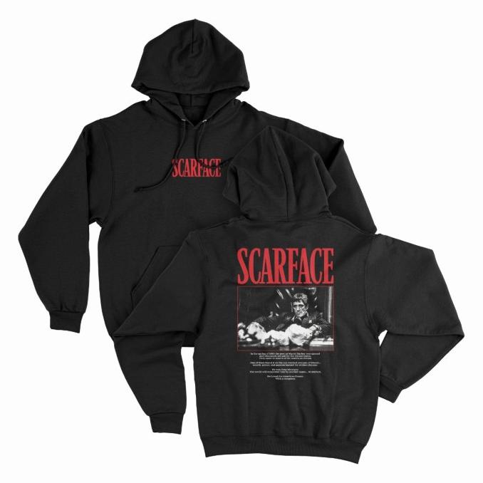 Jual Hoodie Scarface Movie Merch Tony Montana TERMURAH | Shopee Indonesia