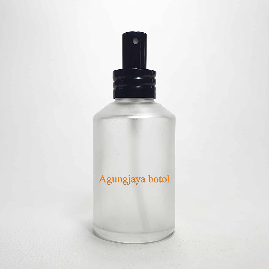 Jual Botol Kaca GD 120 Ml Clear Frosted Tutup Spray Alu Spiral / Botol Kaca / Botol Kaca ...
