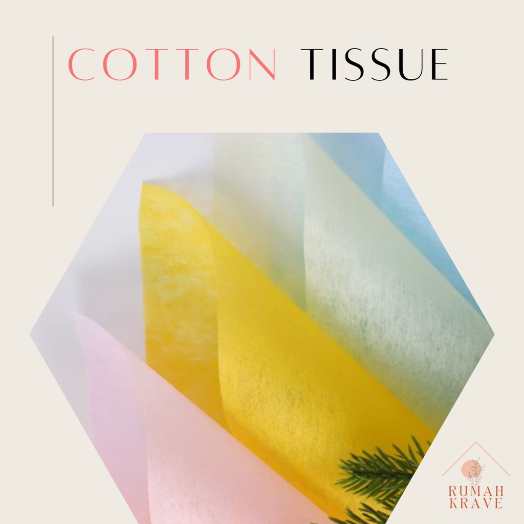 Jual RUMAH KRAVE - Cotton Tissue Wrapping Paper Kertas Carang Bunga ...