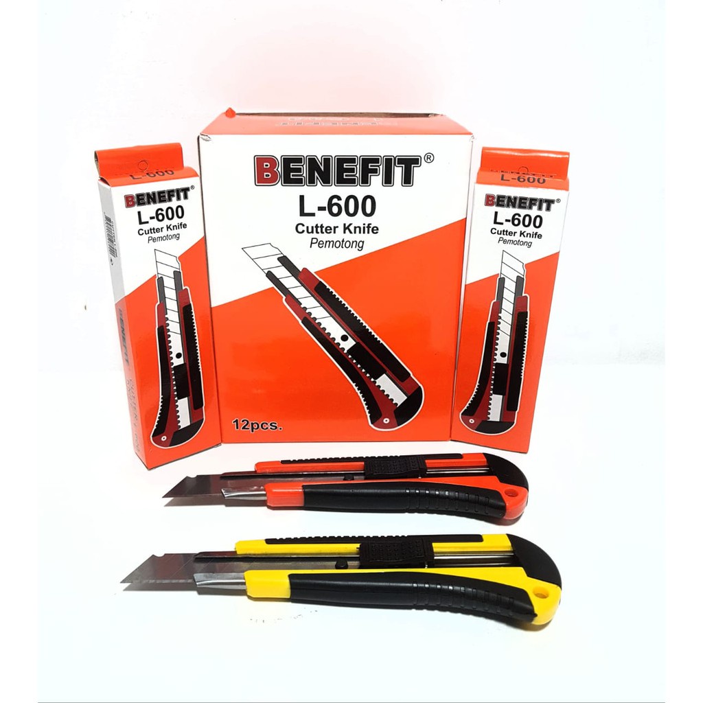 Jual Pisau Cutter Besar BENEFIT L- 600 - L-500 Anti Karat / Benefit ...
