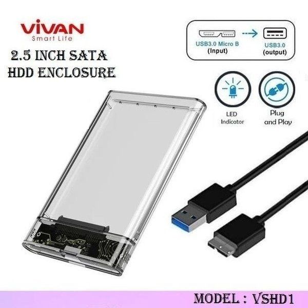 Jual Casing Hardisk Eksternal Vivan VSHD1 USB 3.0 2.5 inch Casing ...