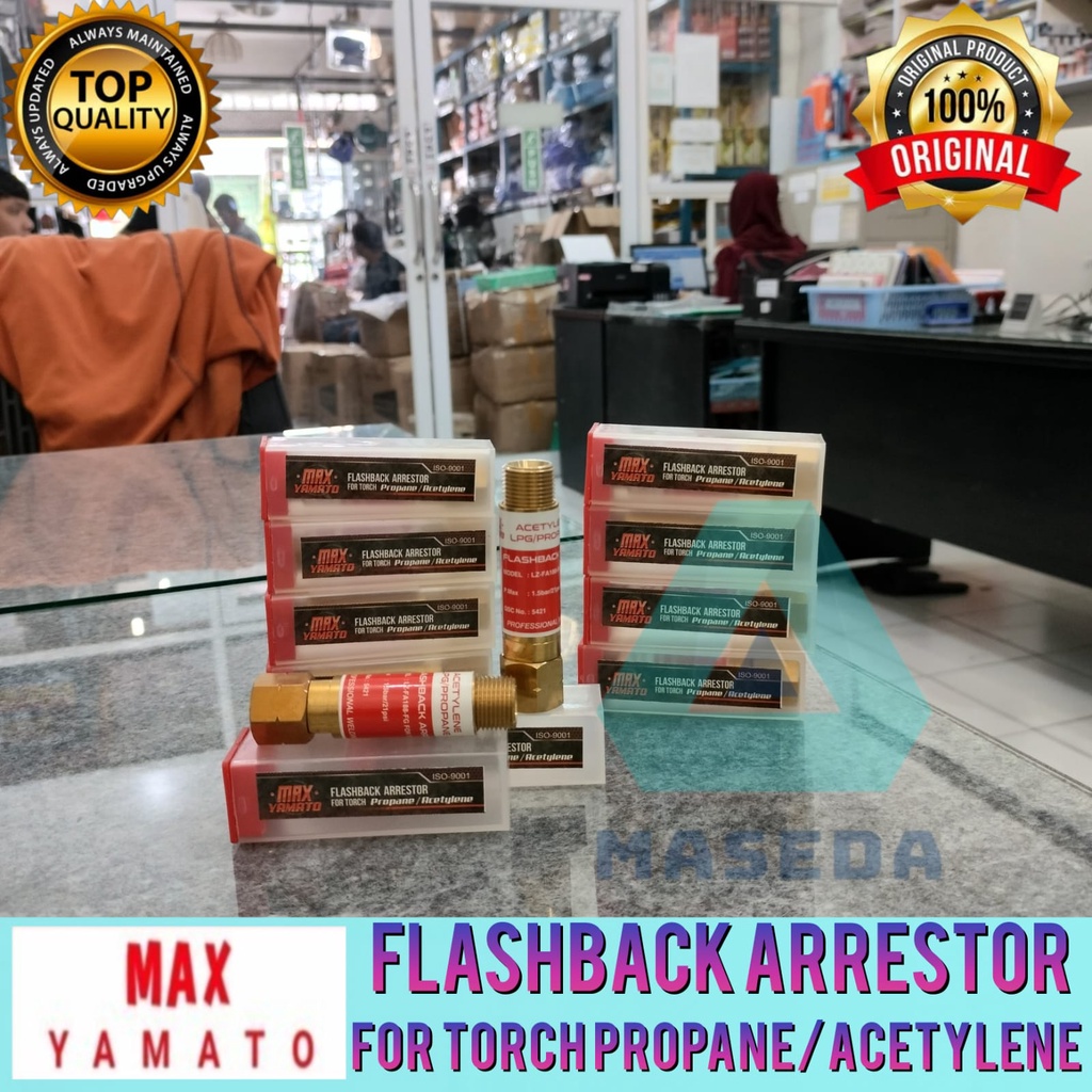 Jual FlashBack Arrestor yamato Flash Back For Torch ACETYLENE LPG ...