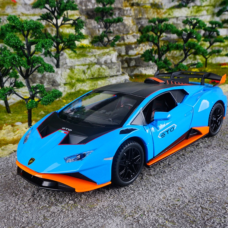 Jual JINLIFANG Diecast car 1:24 LAMBORGHINI STO openable doors | Shopee ...