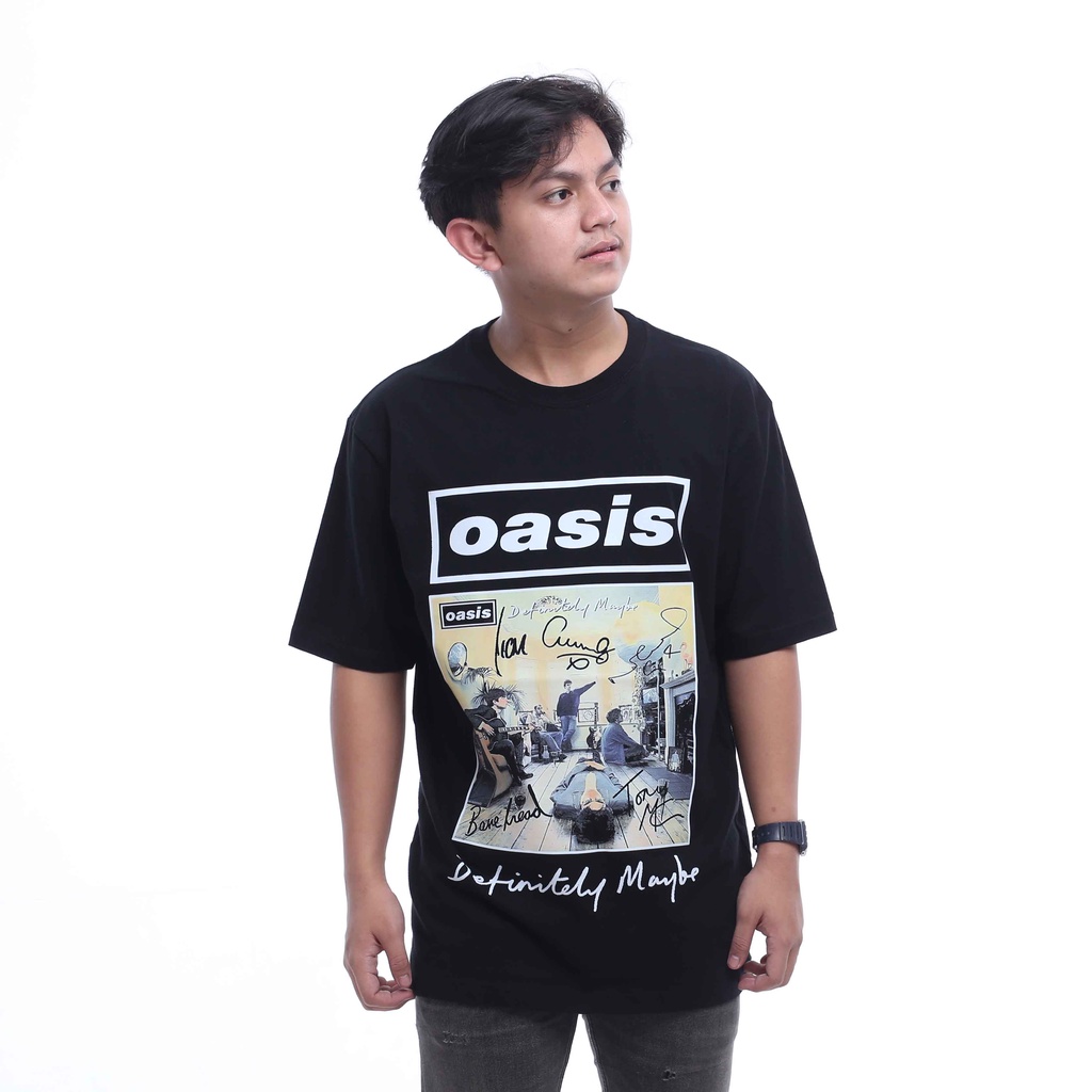 Jual T - Shirt | Kaos Band | Kaos Vintage | OASIS V.2 Premium Cotton Combed 24s | Shopee Indonesia