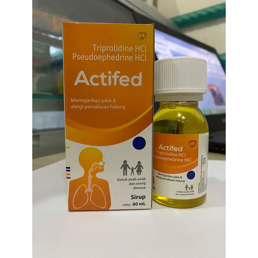 Jual Actifed Sirup Kuning 60mL / Pilek dan Alergi | Shopee Indonesia