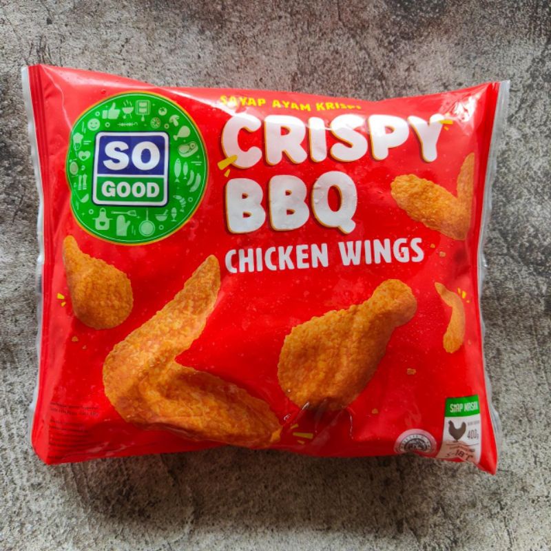 Jual SO GOOD CRISPY BBQ CHICKEN WING 400gr | Shopee Indonesia