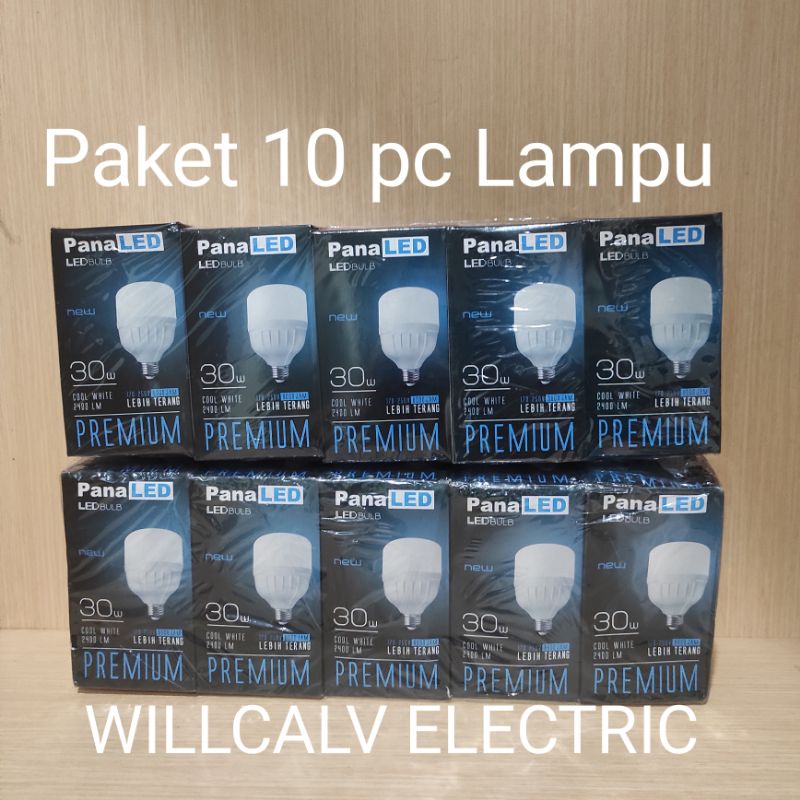 Jual Paket 10 pc Lampu led PANALED by LUBY 30W cahaya putih E27 / Lampu led kapsul 30W cahaya ...