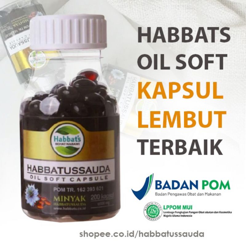 Jual Habbats Oil Soft kapsul Habbatussauda 200 Capsul Besseler Original ...