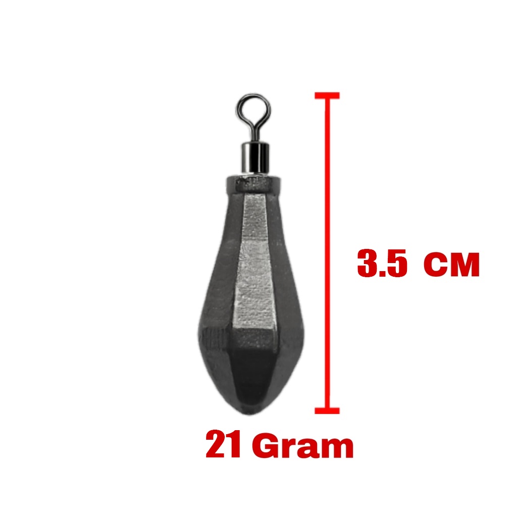 Jual Pemberat Timah Bandul Pancing Bentuk Anting dengan Swivel Untuk ...