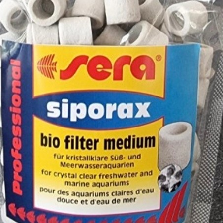 Jual Sera siporax bio filter medium sera bio ring siporax 500ml ...