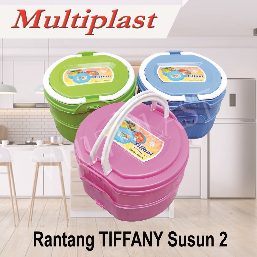 Jual Rantang Plastik Susun 2 TIFANY MULTIPLAST | Shopee Indonesia