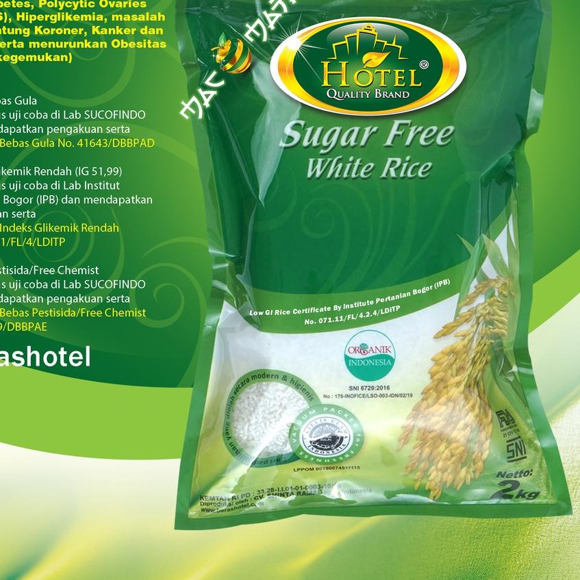 Jual ℗ Beras Organik 2 kg - BERAS LOW GI White Rice - Beras Organik HOTEL 2kg - Beras 2kg ...