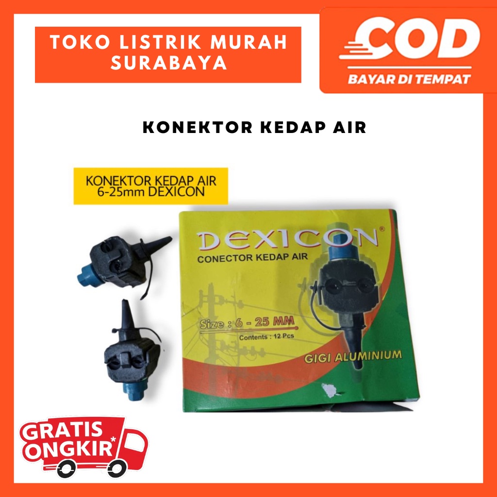 Jual Konektor Kedap Air Dexicon tahan panas gigi alumunium | Shopee ...