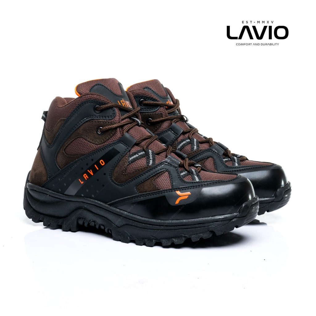Jual Sepatu Safety Tinggi Pria Bot Ujung Besi Sol Alas Karet Anti Slip ...