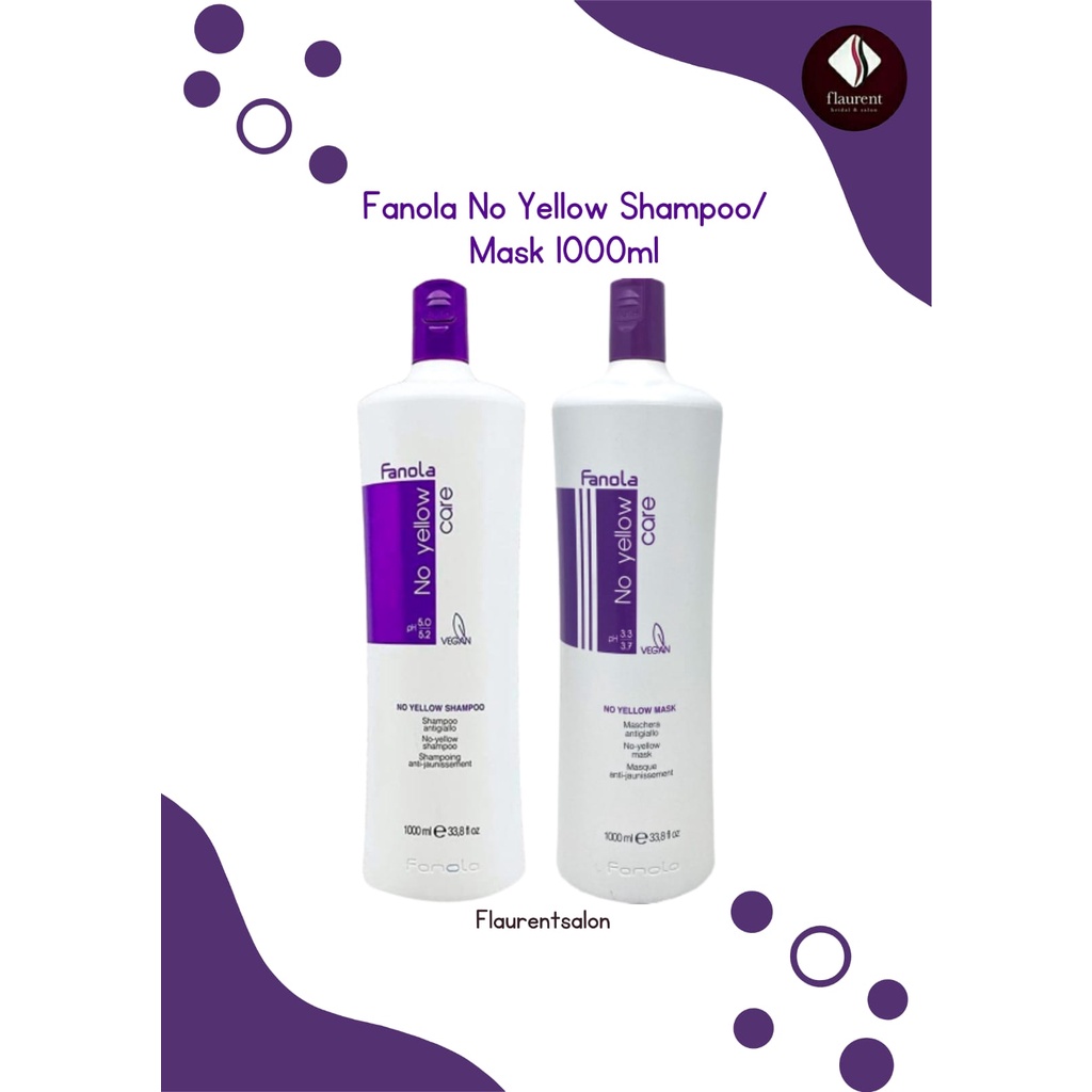 Jual Fanola No Yellow Care Shampoo/ No Orange shampoo/ No YELLOW Mask ...