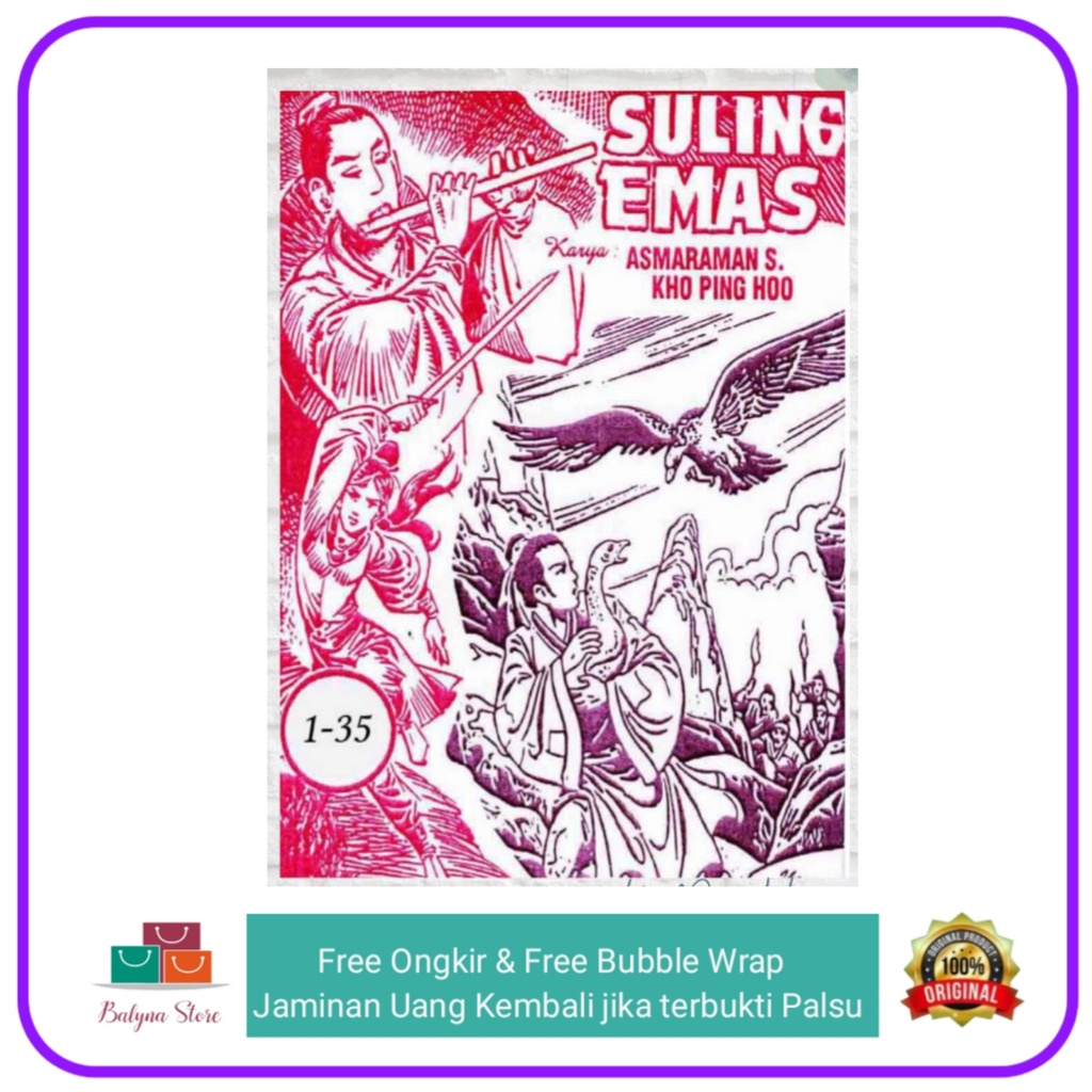 Jual BALYNA - Buku Cerita Silat -SULING EMAS 1-35 - Kho Ping Hoo Seri ...