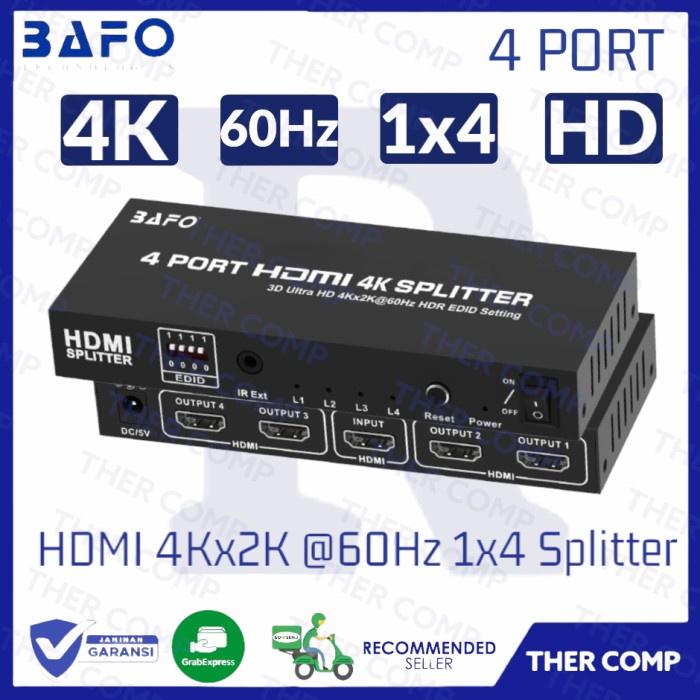Jual Hdmi Spliter 4 Port BAFO SPLITTER | Shopee Indonesia