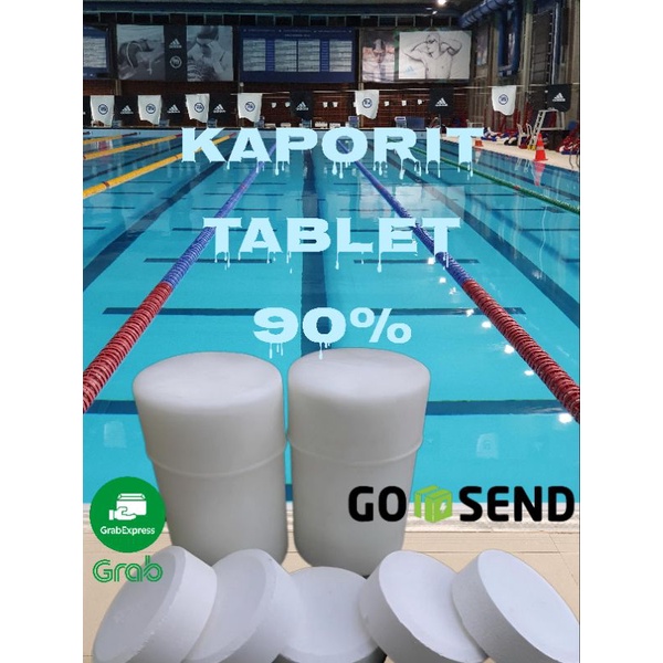 Jual Kaporit Tablet Besar TCCA 90% 1Kg (1 Tabung Isi 5 Tablet) | Shopee ...