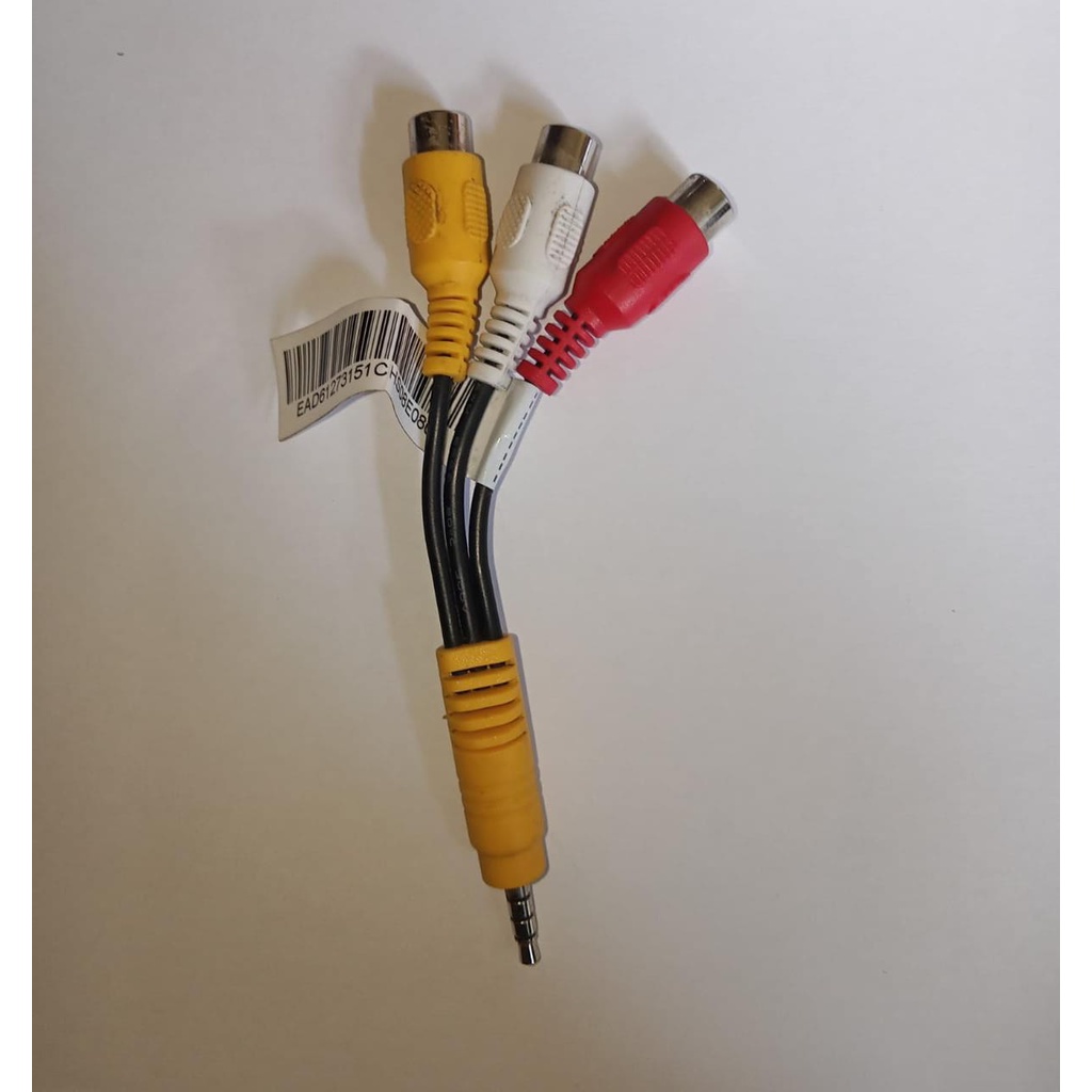 Jual KABEL JACK 3.5MM GARIS 1 TO 3 RCA / 3.5 TO 3 RCA Original | Shopee ...