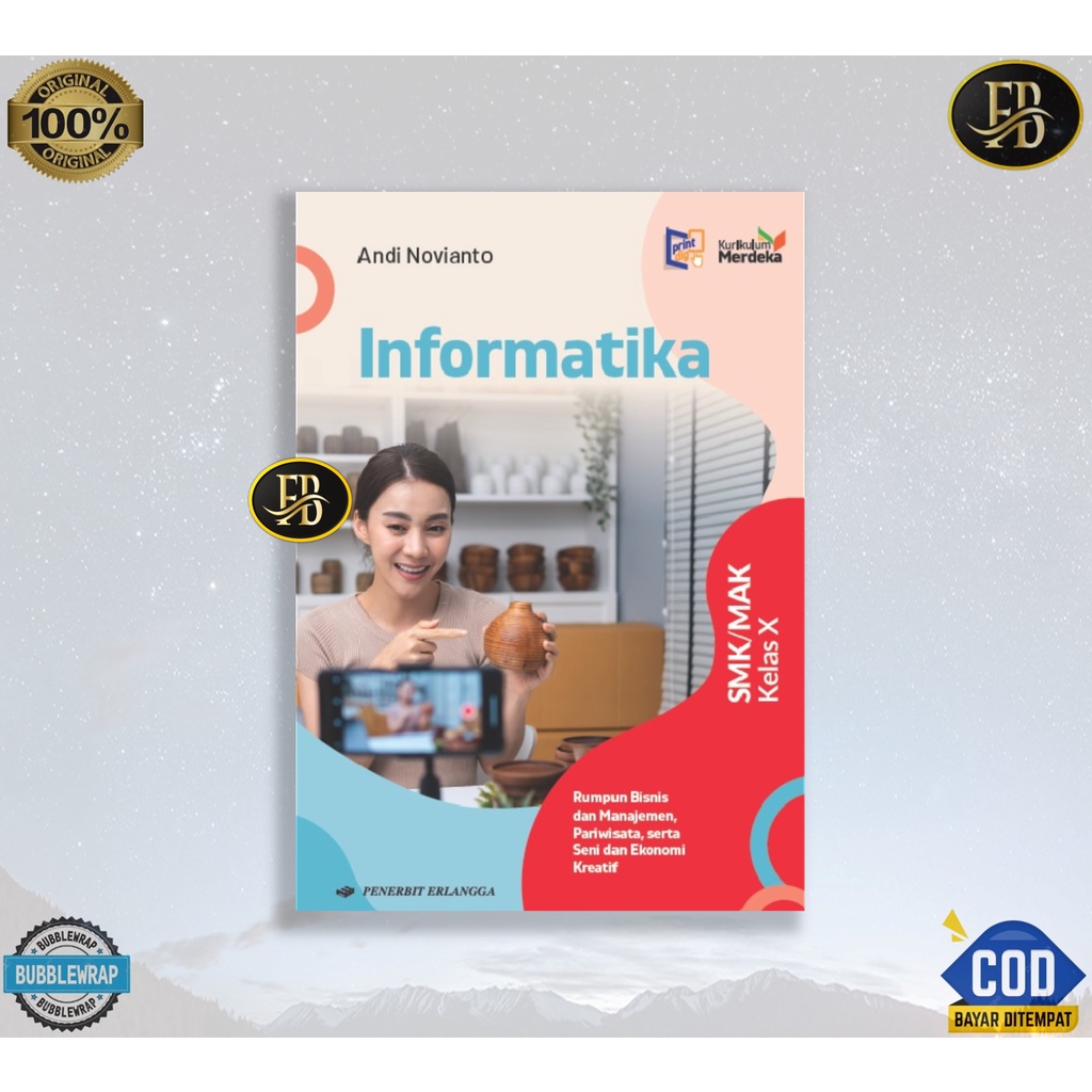 Jual INFORMATIKA RUMPUN BISNIS KELAS 10 SMK KURIKULUM MERDEKA | Shopee Indonesia