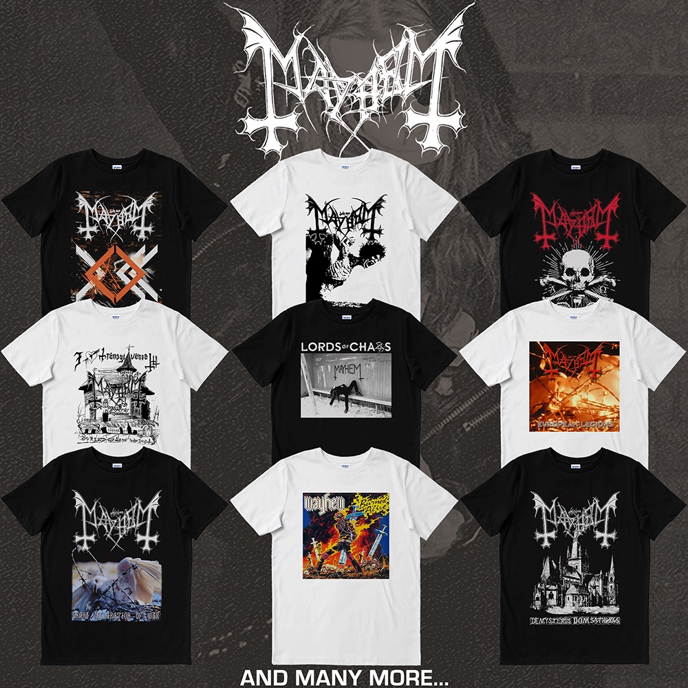 Jual MAYHEM | T-SHIRT BAND | BLACK METAL | MERCHANDISE | Shopee Indonesia