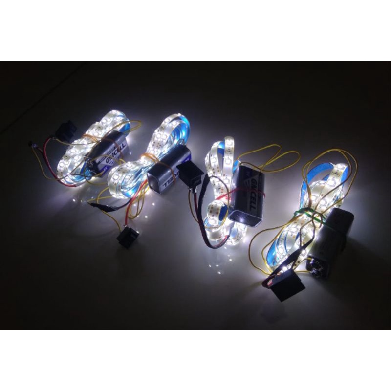 Jual Lampu LED strip On Off rakitan batrai Saklar 1,5 meter Untuk Lampu ...