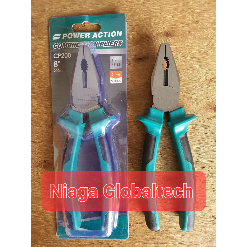 Jual POWER ACTION TANG KOMBINASI COMBINATION PLIER CRV 200MM 8 ...