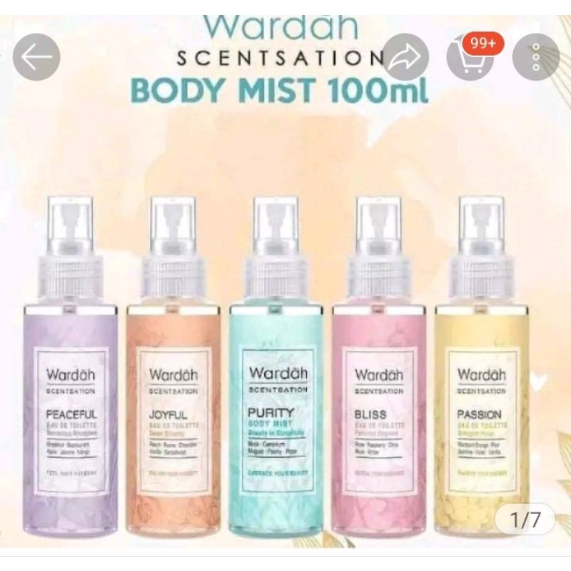 Jual Wardah Scensations body mist 100ml | Shopee Indonesia