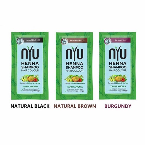 Jual COD - NYU HENNA SHAMPOO SACHET 20ML | Shopee Indonesia