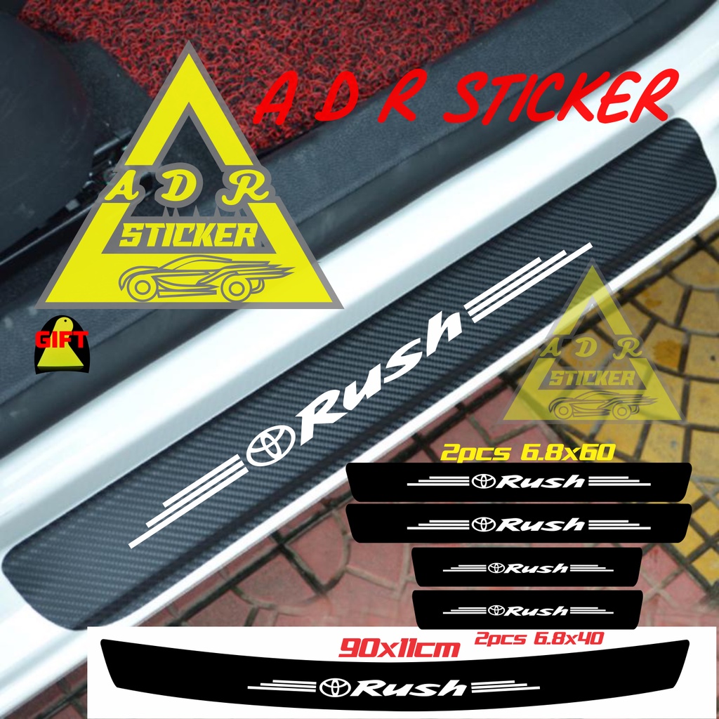 Jual Sticker sill plate karbon 3d mobil ruah sticker karbon 3d ...