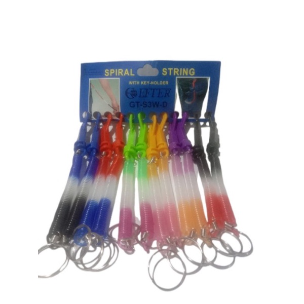 Jual gantungan kunci spiral tanggung / 12 pcs | Shopee Indonesia