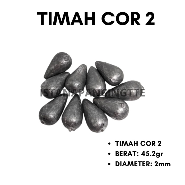 Jual Timah - cor 2 Pak (2pcs) pemberat pancing | Shopee Indonesia