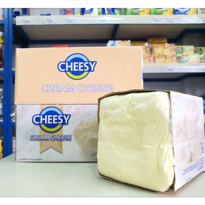 Jual Cheesy Natural Cream Cheese 1Kg / Krim Keju Cheesy 1Kg / Cheese ...