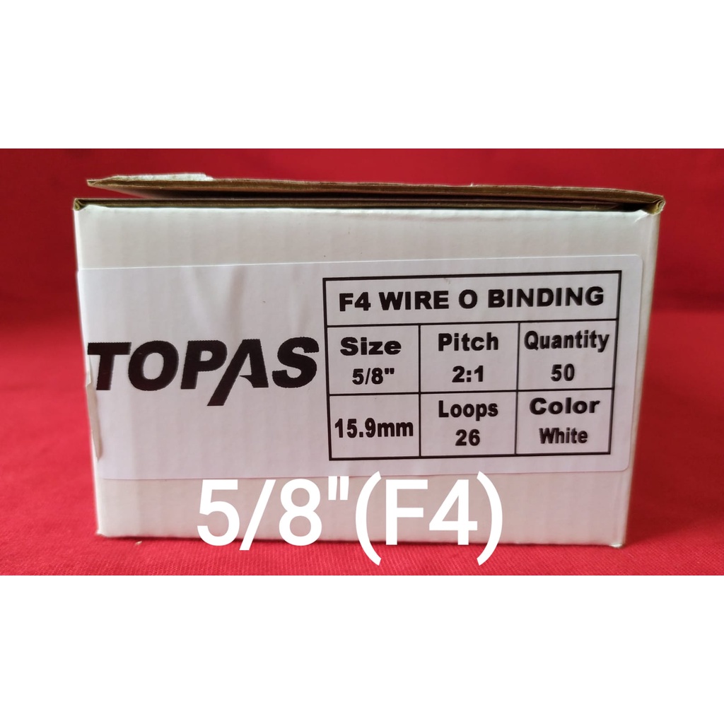 Jual Ring Jilid kawat TOPAS Wire 26 Rings Binding Ukuran 5/8 15,9 mm ...