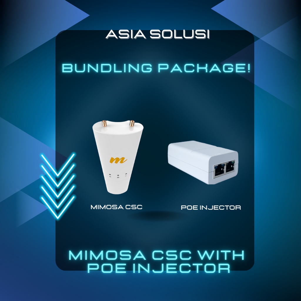 Jual ASIA SOLUSI - Mimosa Wireless C5c Point to Point with PoE Injector ...