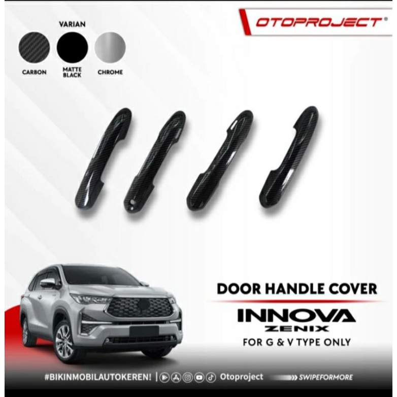 Jual DOOR HANDLE COVER TOYOTA INNOVA ZENIX (NON Q TYPE) | Shopee Indonesia