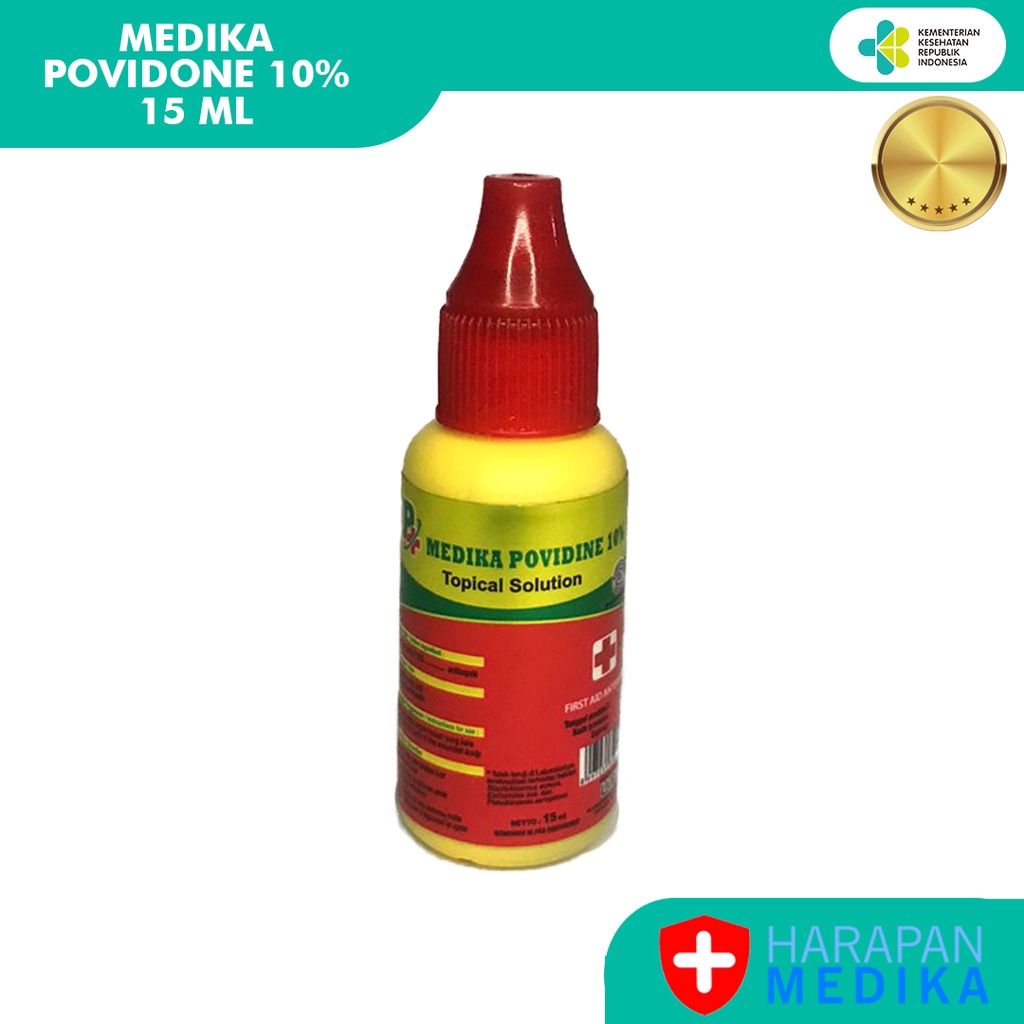 Jual Povidine Iodine 10% Medika 15 ml / Obat Merah Luka Povidon ...