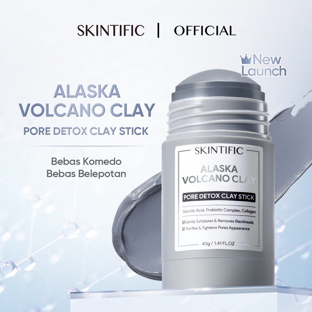 Jual SKINTIFIC Alaska VOLCANO Clay STICK 40g (STIK ABU-ABU) | Shopee ...