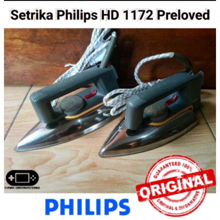 Jual STRIKA GOSOKAN PHILIPS CLASSIC HD 1172 BEKAS/SECOND BERKUALITAS ...