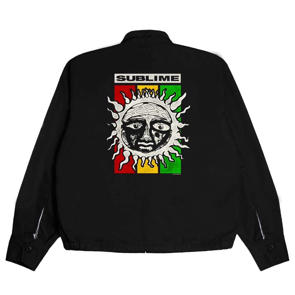 Jual PMP X SUBLIME RASTA SUN LOGO SOUVENIR JACKET BLACK | Shopee Indonesia