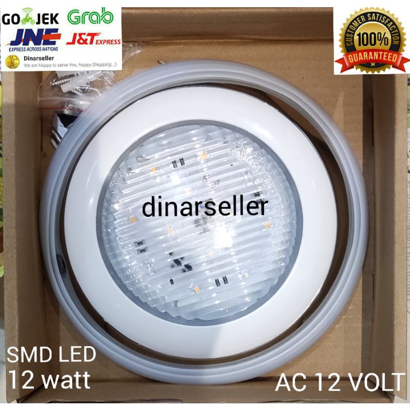 Jual LAMPU KOLAM RENANG LED UNDERWATER 12 WATT SWIMMING POOL AC12V (SKU ...