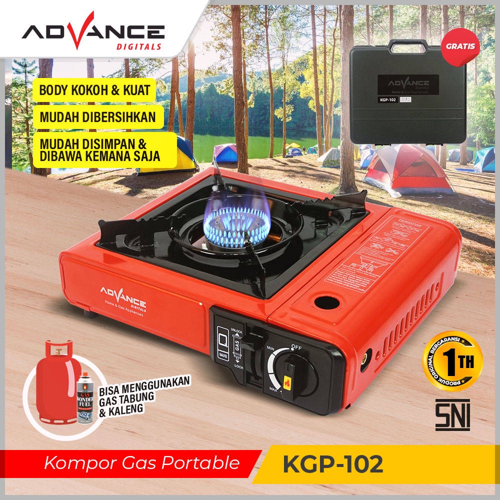 Jual 【Garansi 1 Tahun】Advance Kompor Gas Camping Portable Sengx 2 In 1 Kompor Portable | Shopee ...
