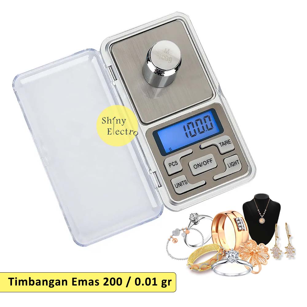 Jual Timbangan Emas Perhiasan Digital Akurasi 200 / 0.01 Gram Alat Ukur ...