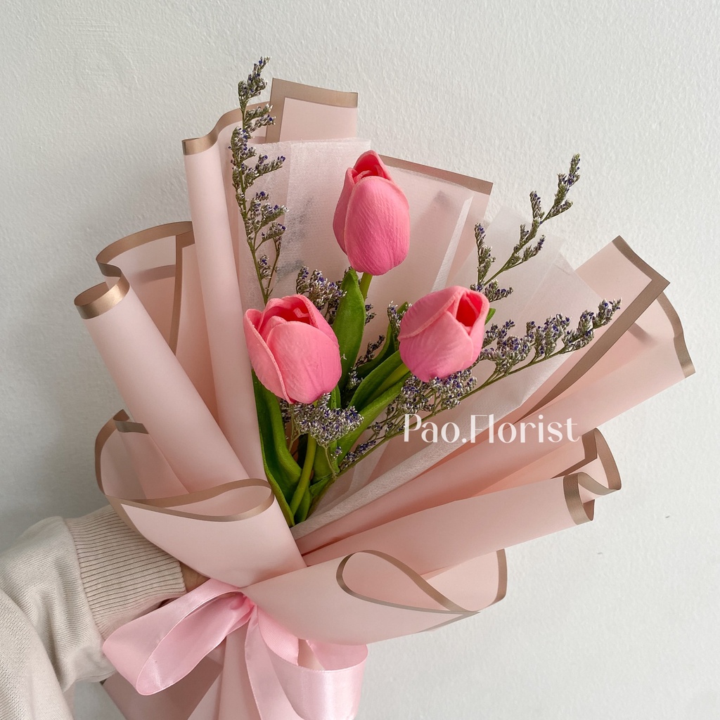 Jual PAO FLORIST Tulip Triple (READY STOCK) / Tulip Artificial / Bunga ...
