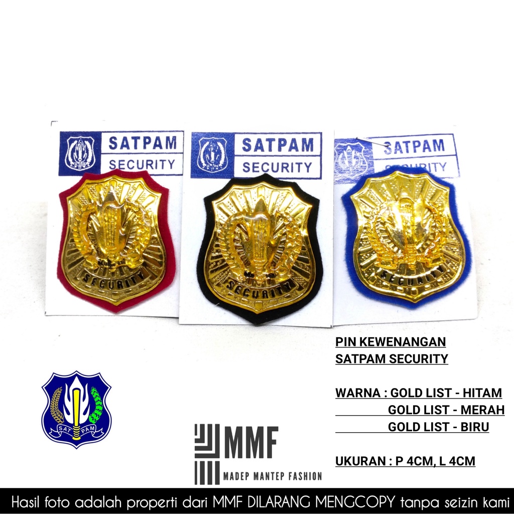 Jual Pin Kewenangan Security Satpam Terbaru Pin Kewenangan Satpam ...