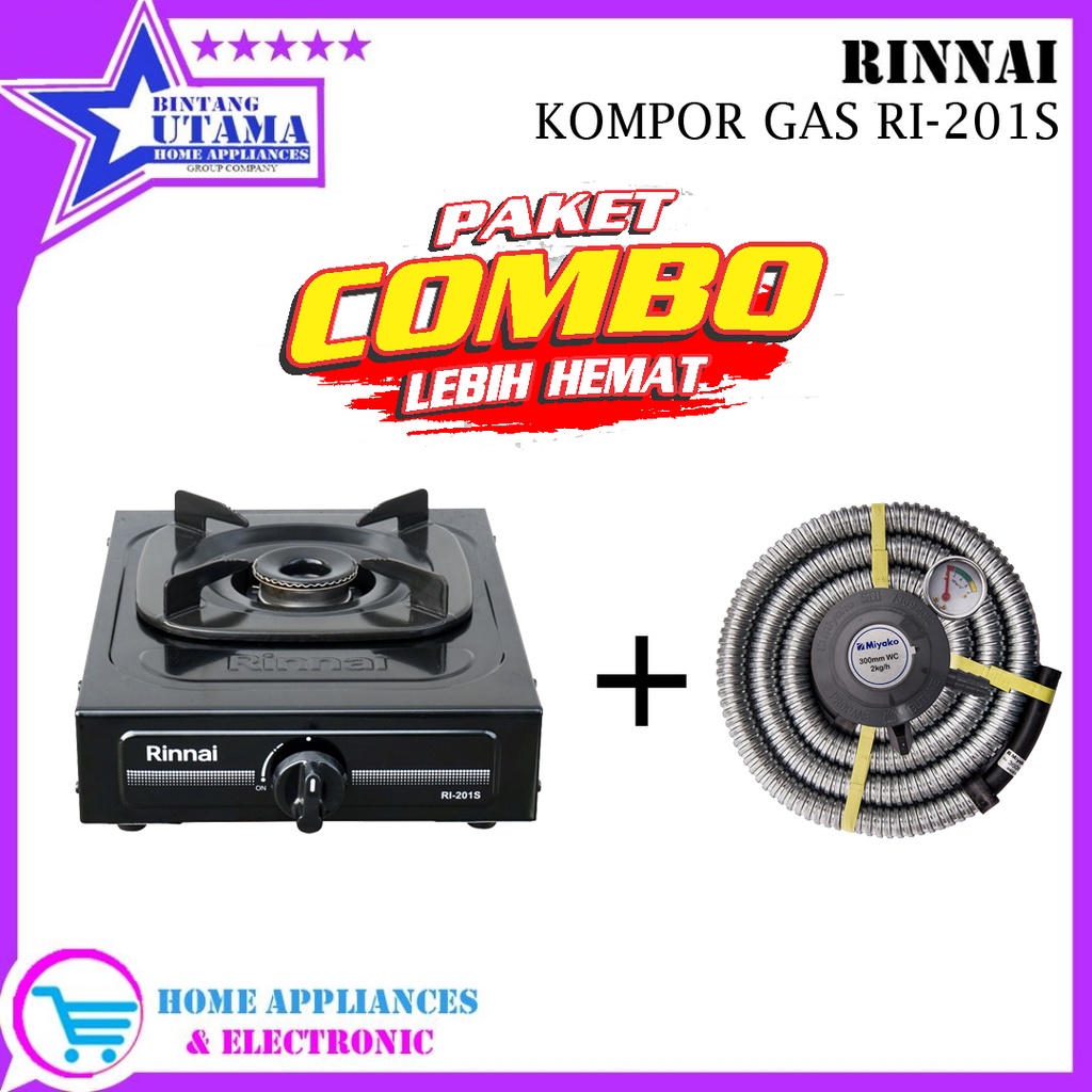 Jual (COD) KOMPOR GAS RINNAI RI 201S / RI 201 S / RI201S [1 TUNGKU ...
