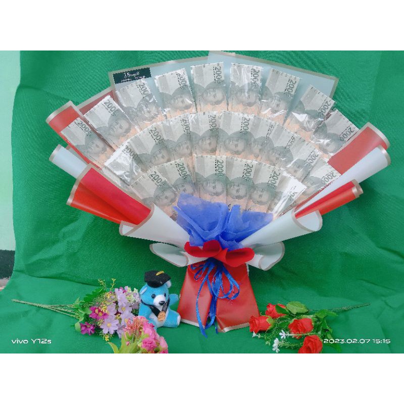 Jual BUKET UANG 1 HARI JADI, 15 Lembar, 20 Lembar & 40 Lembar, Bisa ...