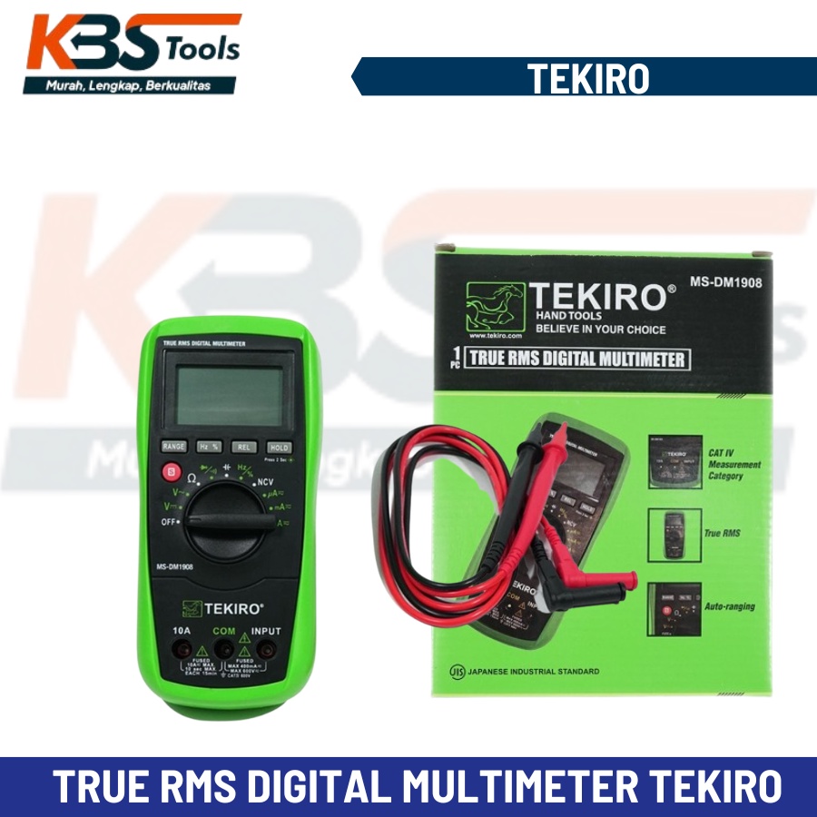 Jual TEKIRO True RMS Multimeter DIGITAL - Multitester - Avometer ...